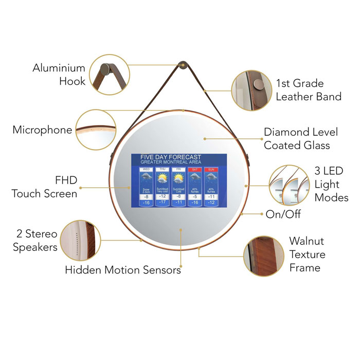 Smart Mirror | 1# Interactive LED Smart Mirror with Touch Screen | HILO